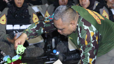 DO'A BERSAMA ULET TARUNA AKPOL TK. IV ANGKATAN 56 BATALYON PRESISI T.A ...